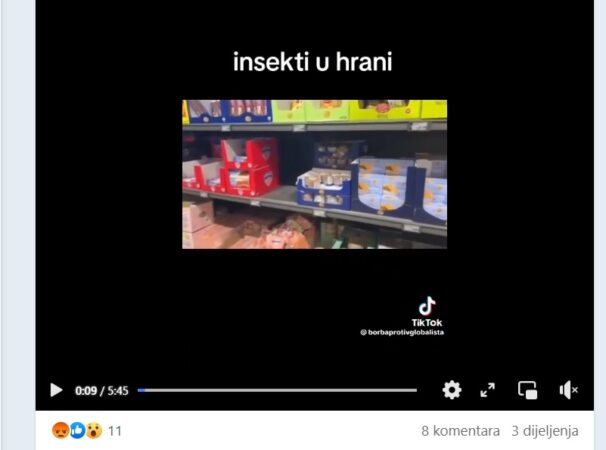 Logo "zelene žabe" ne označava da se u hrani nalaze insekti - Faktograf.hr